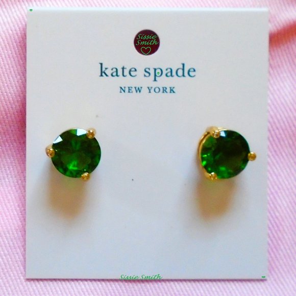 kate spade | Jewelry | Kate Spade Rise And Shine Green Studs | Poshmark